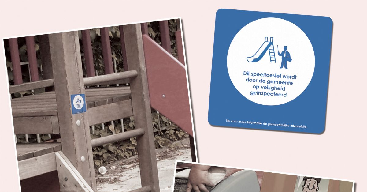 Gratis stickers bij OBB voor speelgoed in de openbare ruimte