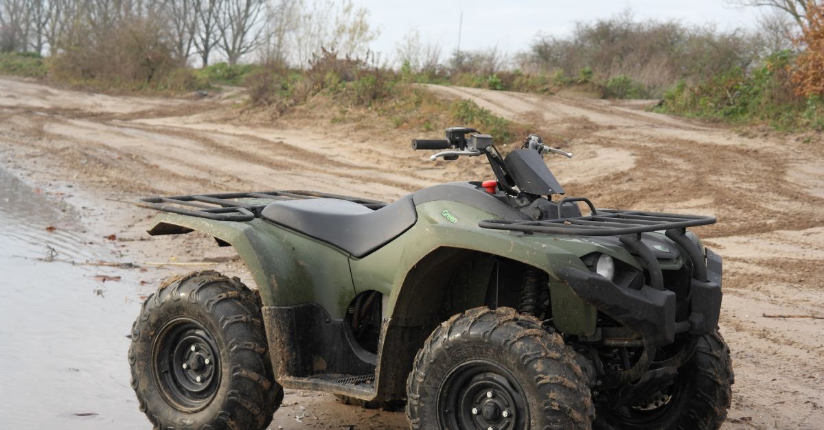 'Elektrische quad is licht, compact en wendbaar en draait tien tot ...