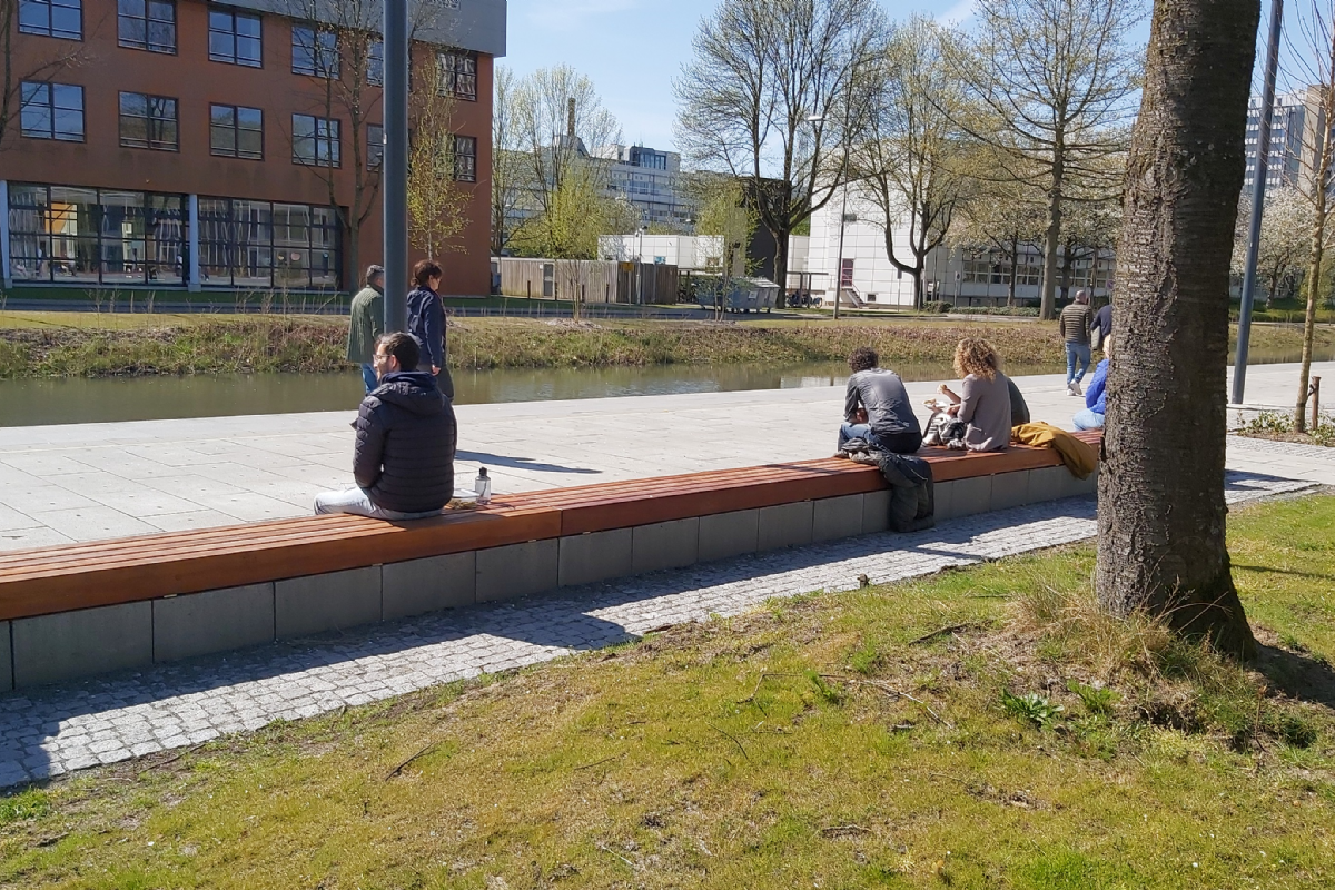 Nieuwe verblijfsplek TU/e-campus combineert waterberging en recreatie